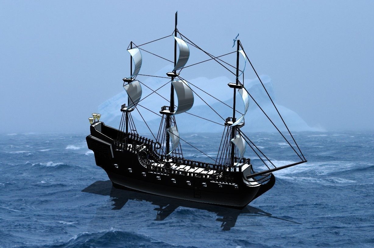 BLACK PEARL PIRATES OF THE CARIBBEAN 3D model 3D printable | CGTrader