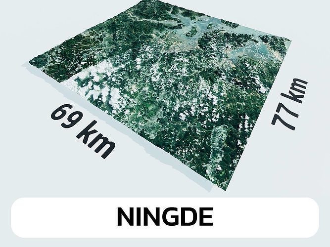 Ningde China City Landscape 3D Model 3D model | CGTrader