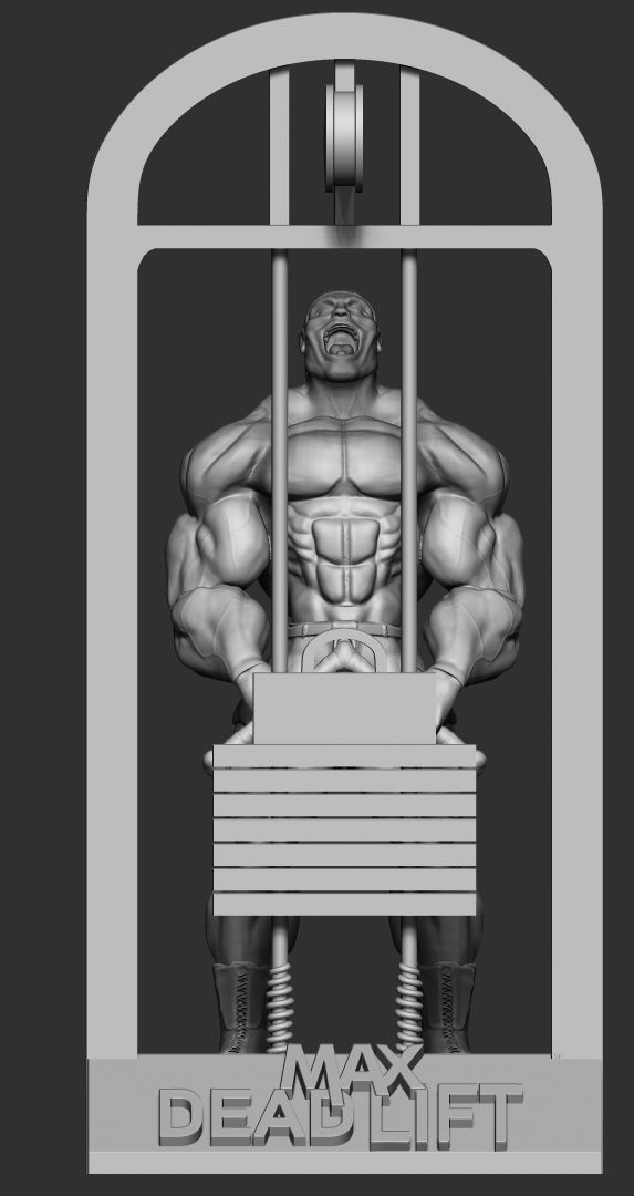 BODYBUILDER TRICEPS PULLEY 3D model 3D printable | CGTrader