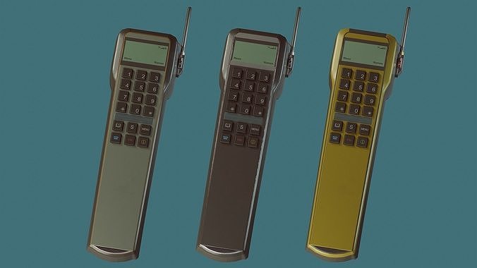 3D model Cyberpunk Cell phone Game-Ready Low-poly 3D model VR / AR ...