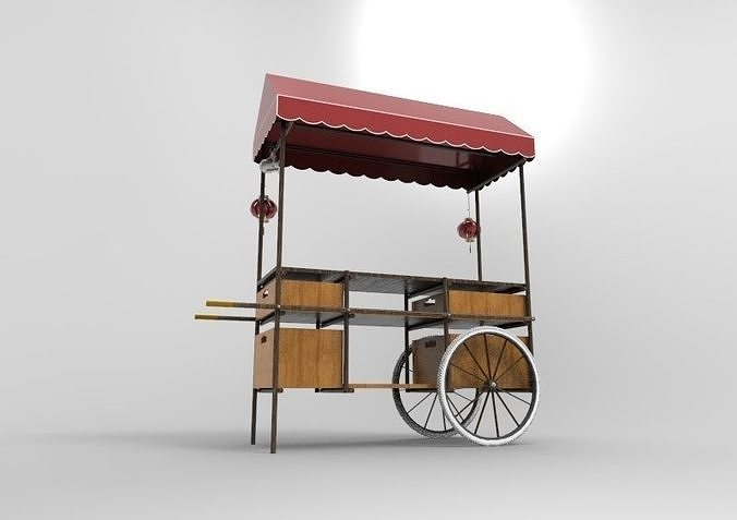 food cart 3D model | CGTrader