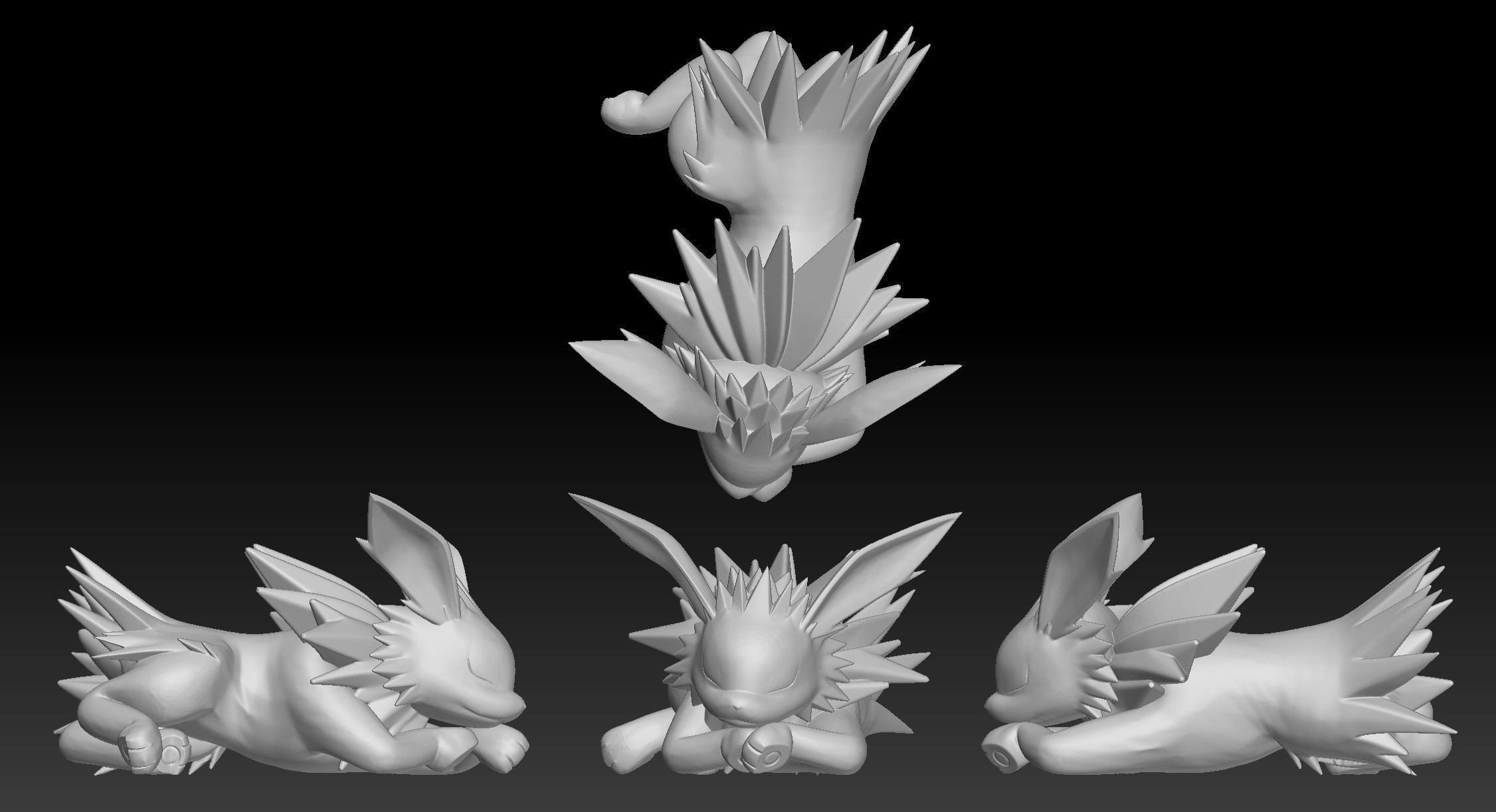 Pokemon Jolteon 3D model 3D printable | CGTrader