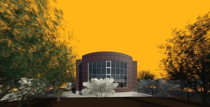 Aesthetic Commercial Building 3D model | CGTrader