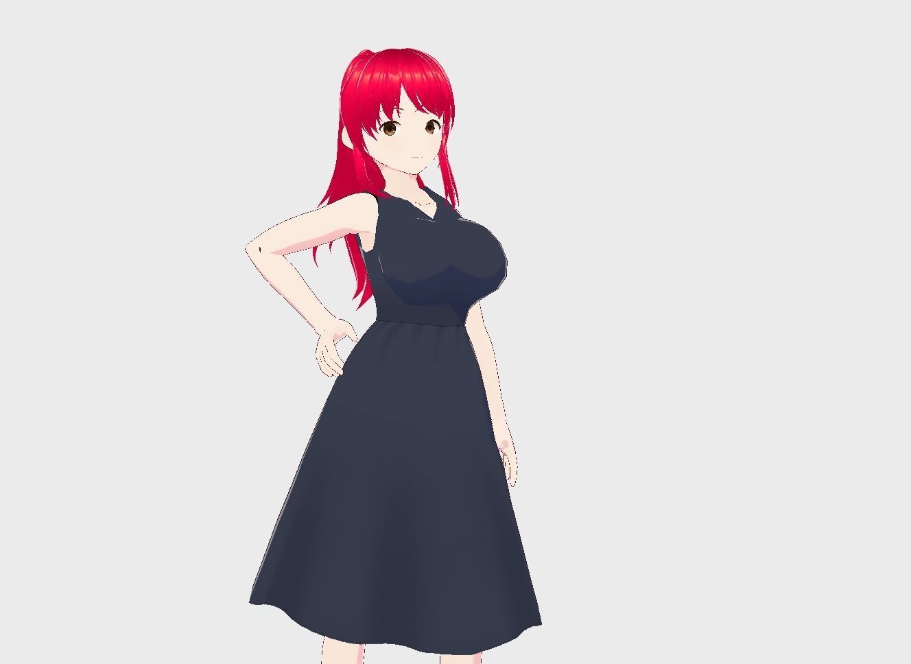 3D model Anime Girl Vrchat 3D model VR / AR / low-poly | CGTrader