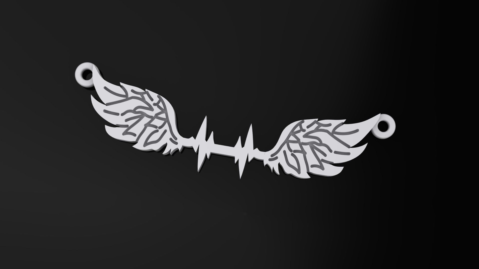 wings life line 3D model 3D printable | CGTrader