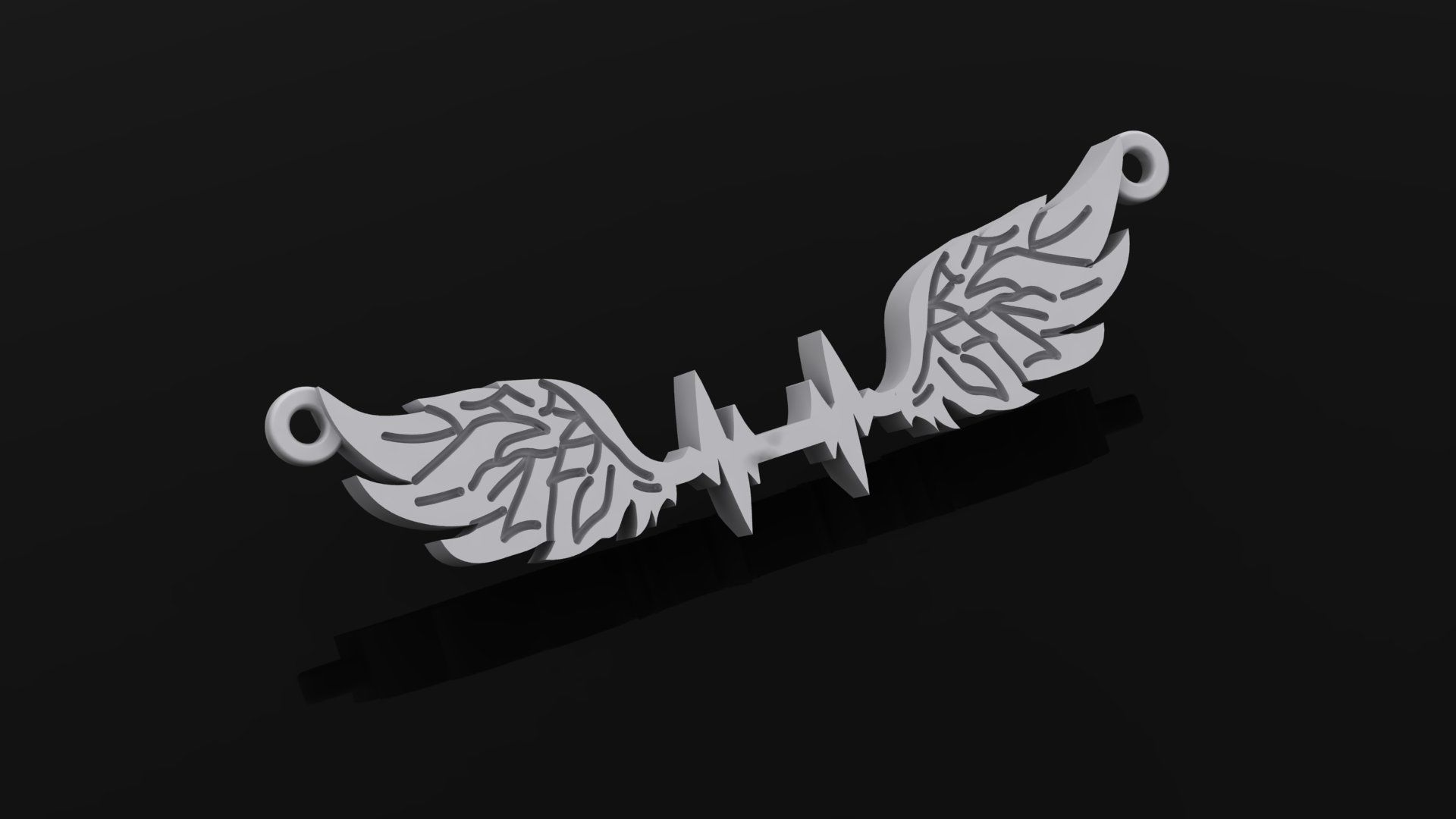 wings life line 3D model 3D printable | CGTrader