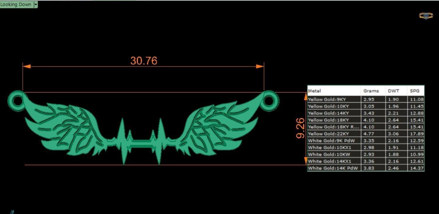 wings life line 3D model 3D printable | CGTrader