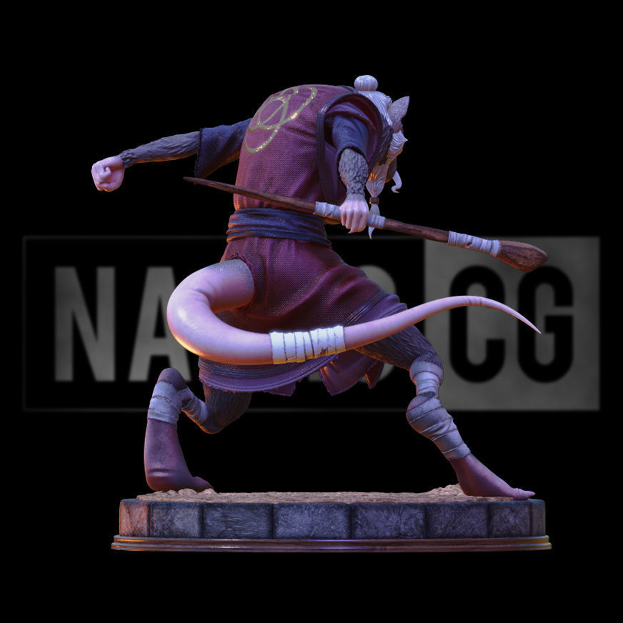 Fan Art Splinter from TMNT - Statue 3D model 3D printable | CGTrader