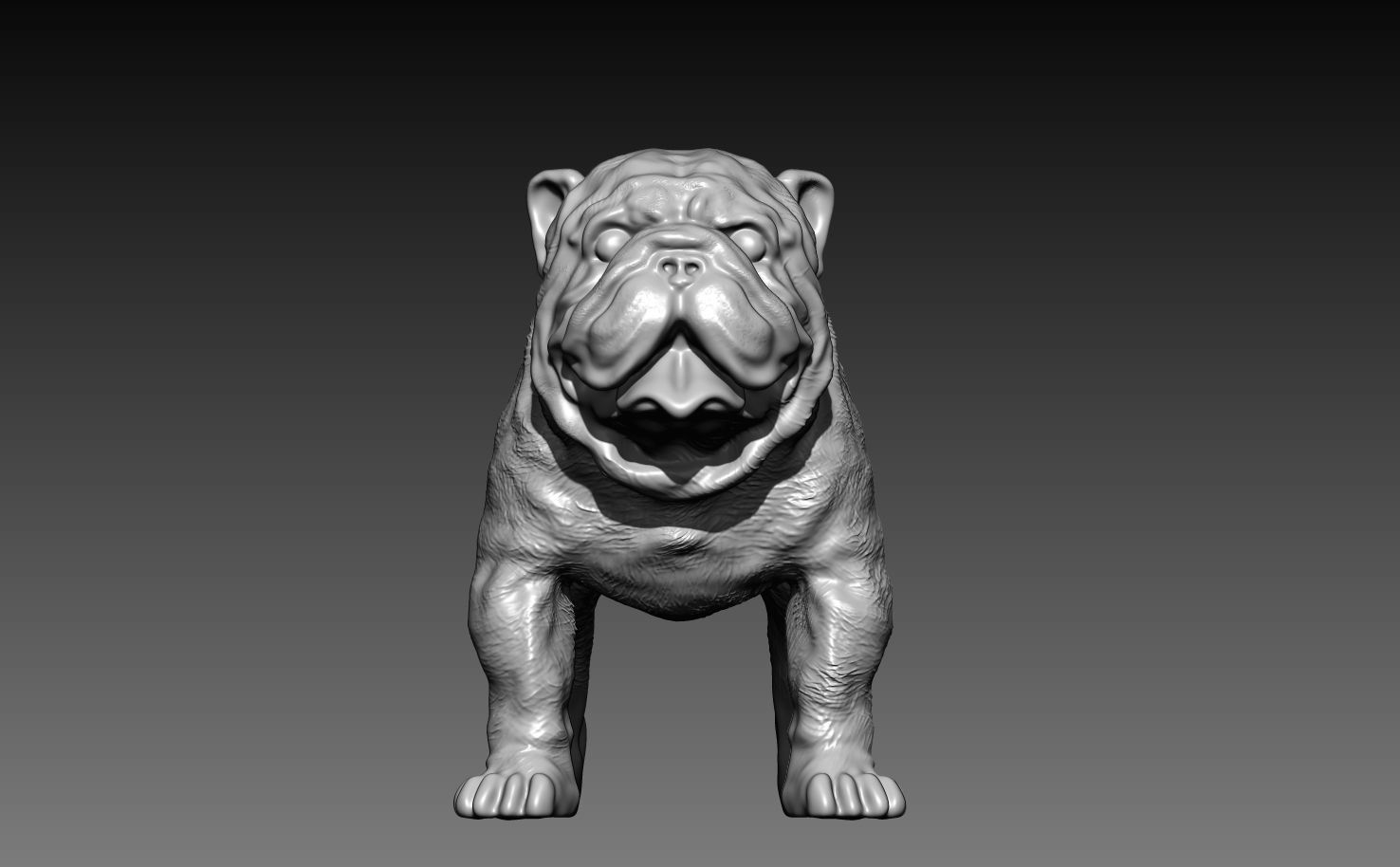 British Bulldog 3D model 3D printable | CGTrader