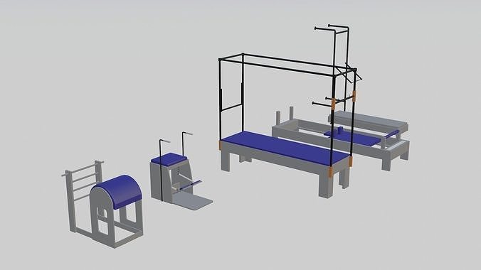 Pilates Collection machine with frame 3D model | CGTrader