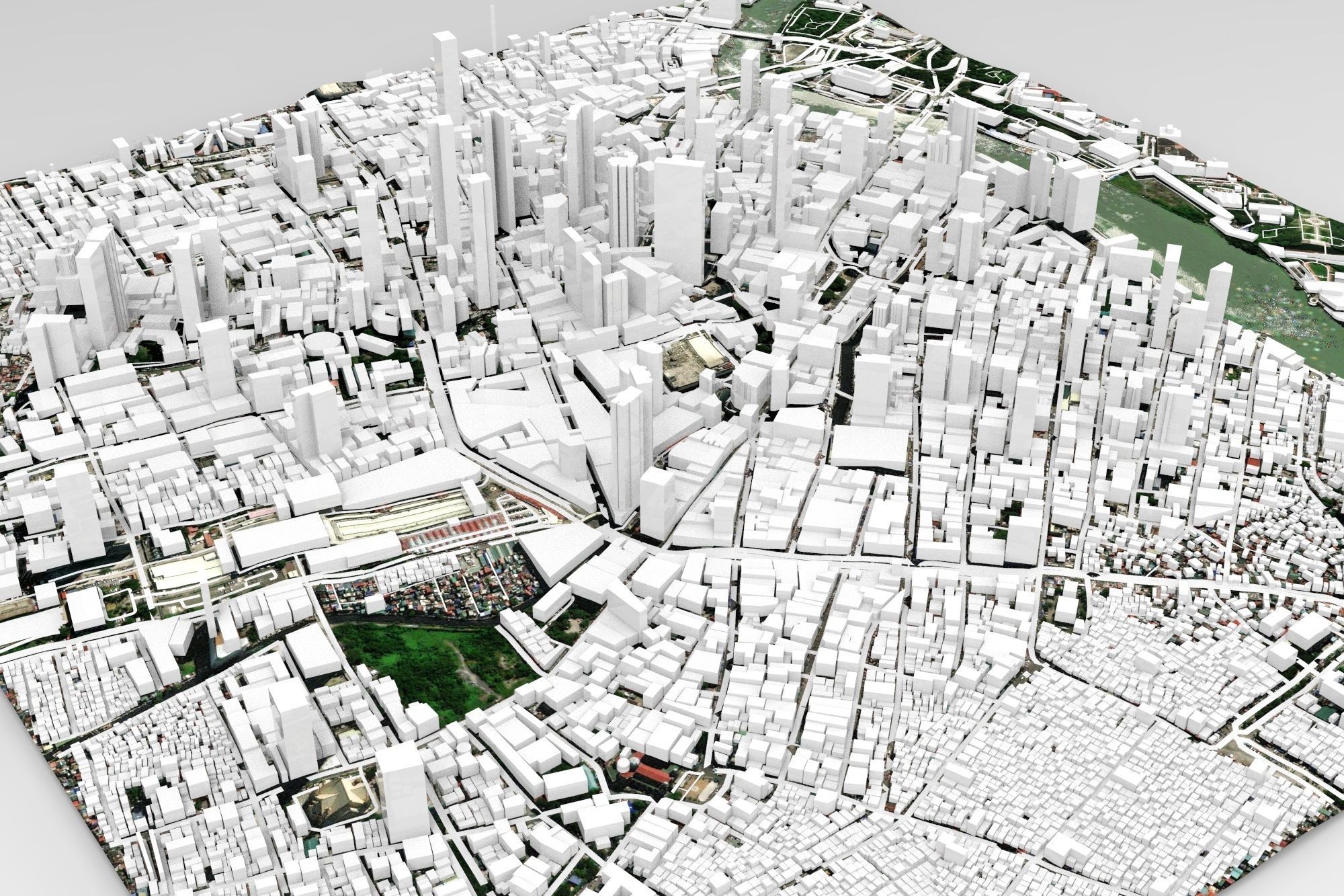 Cityscape Manila Philippines 3D model | CGTrader