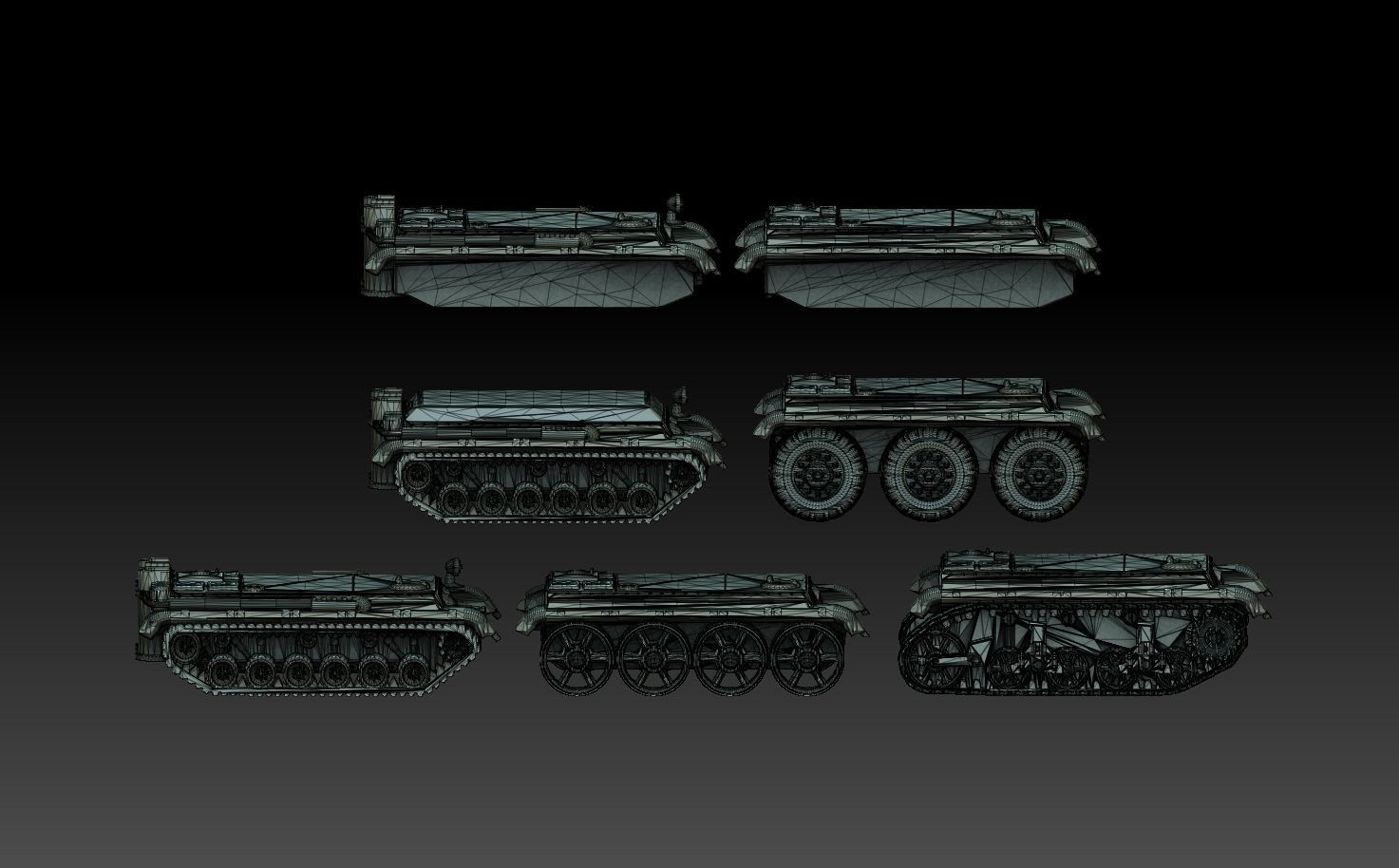 Tank Frames 3D model 3D printable | CGTrader