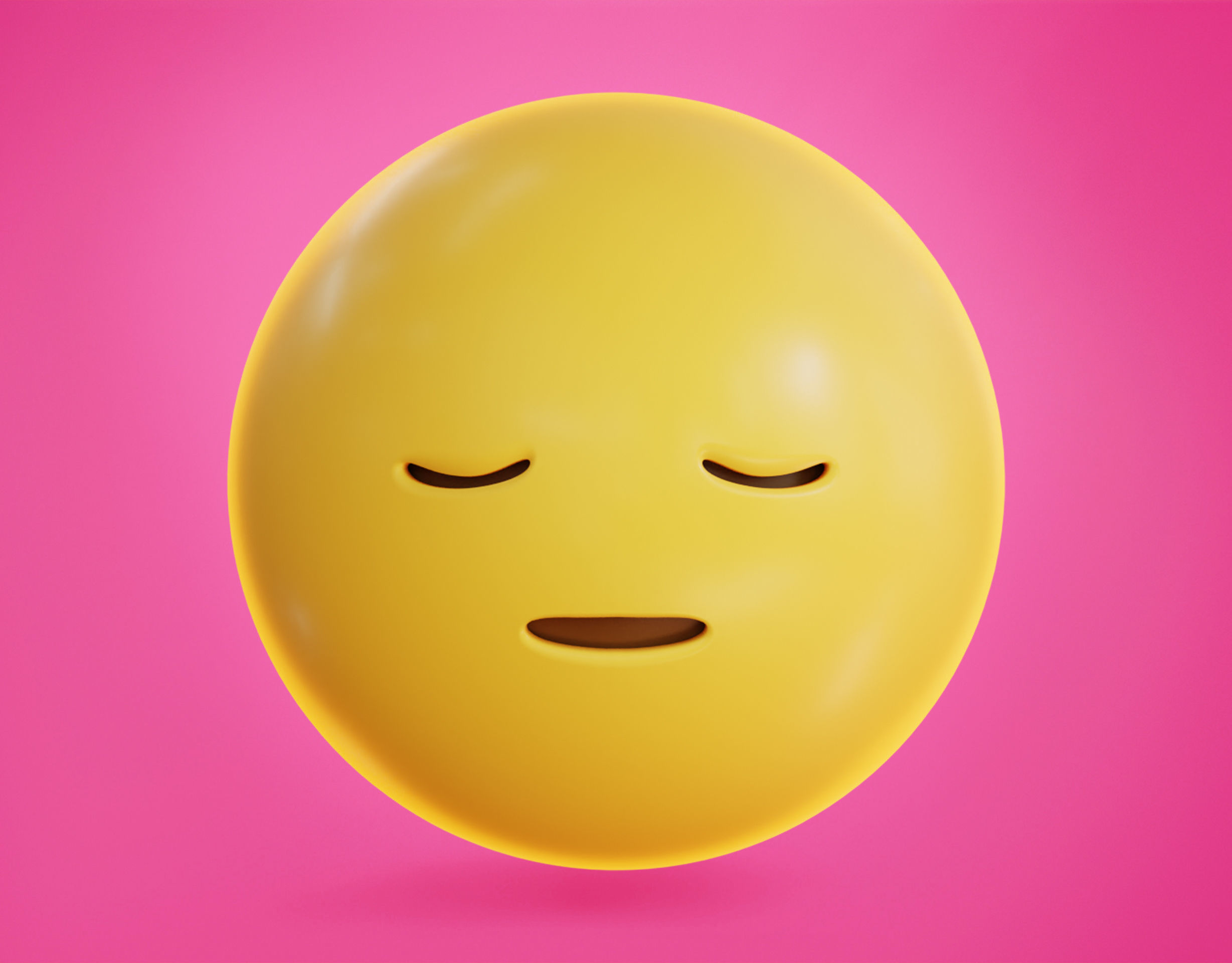3D model Yawning face Animated Emoji VR / AR / low-poly | CGTrader