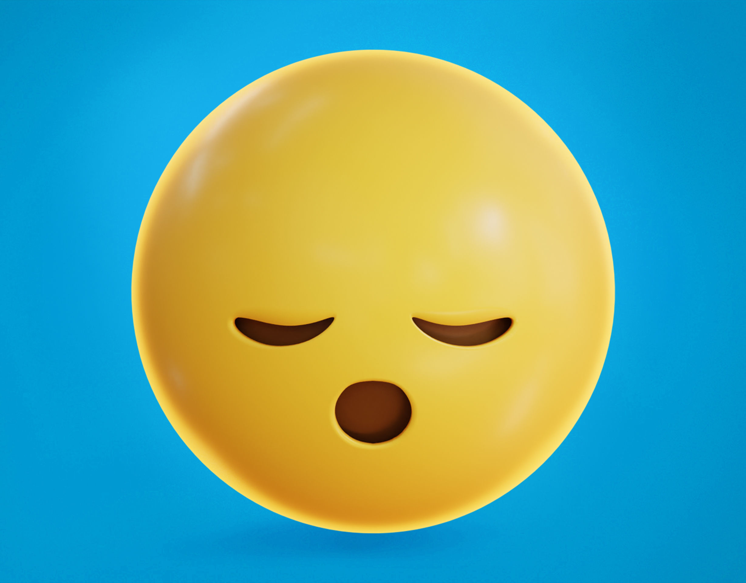 3D model Sleeping face Animated Emoji VR / AR / low-poly | CGTrader