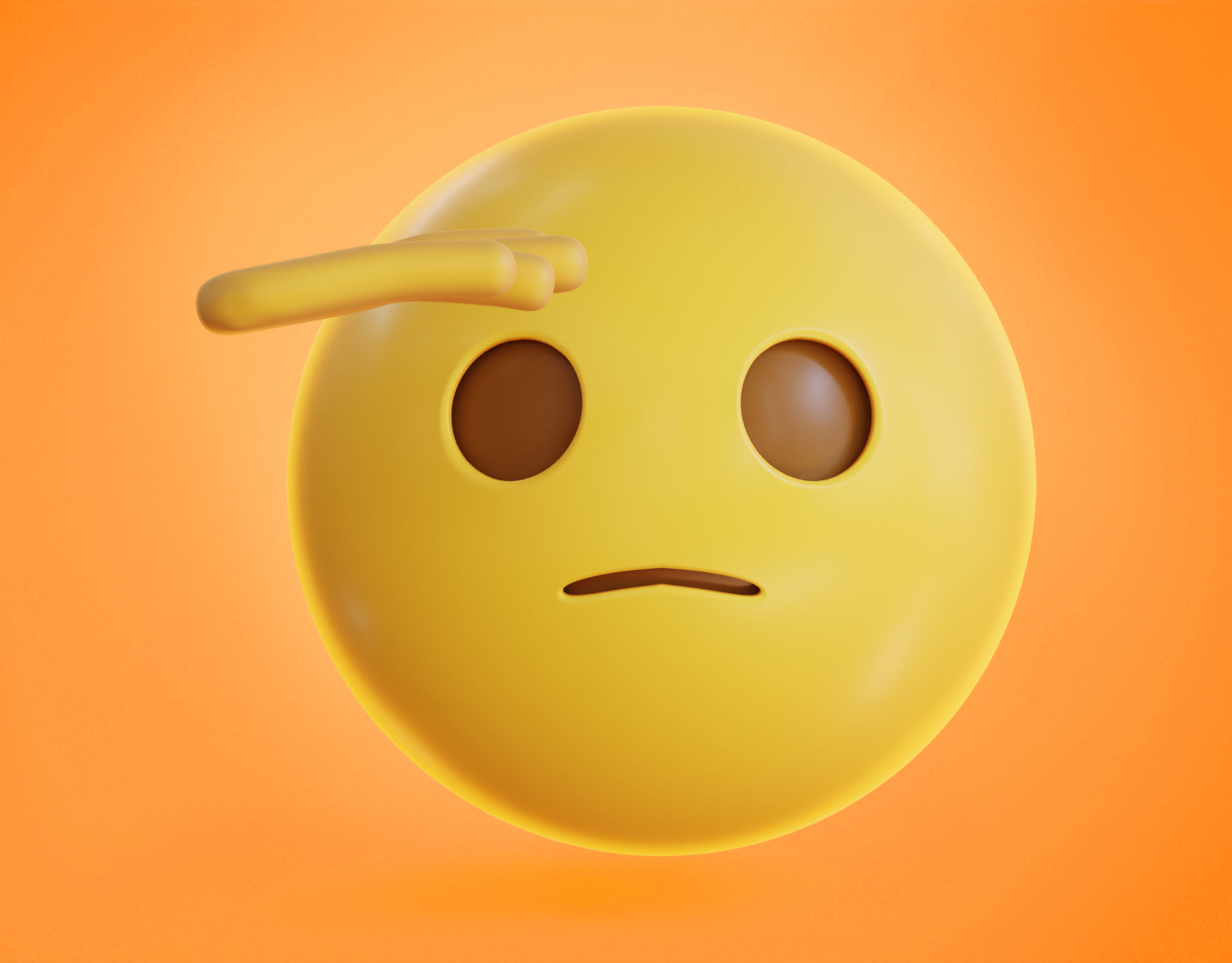 3D model Saluting face Animated Emoji VR / AR / low-poly | CGTrader