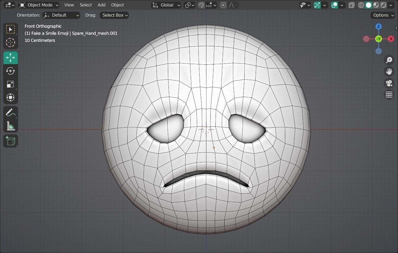 3D model Fake a Smile Animated Emoji VR / AR / low-poly | CGTrader