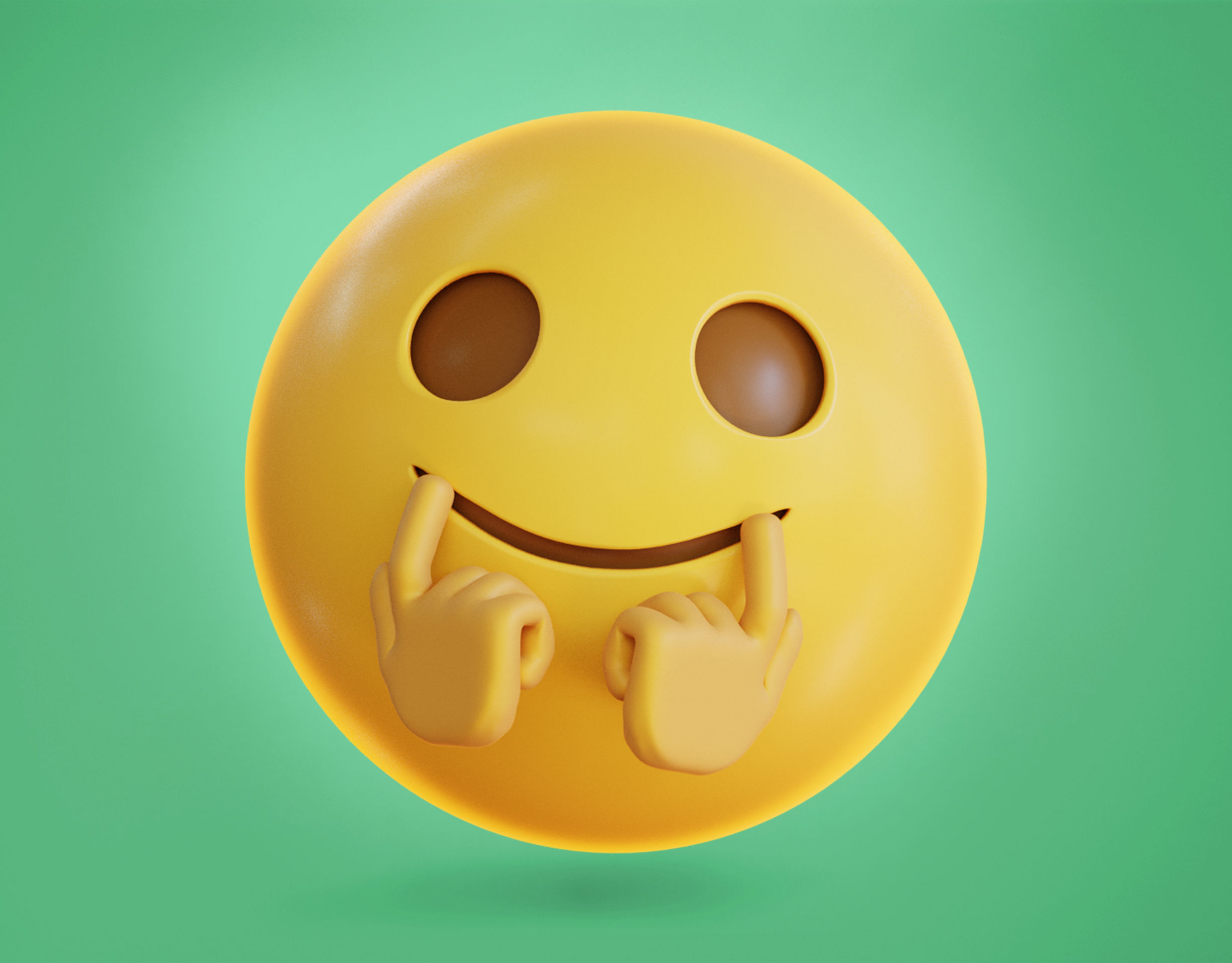 3D model Fake a Smile Animated Emoji VR / AR / low-poly | CGTrader