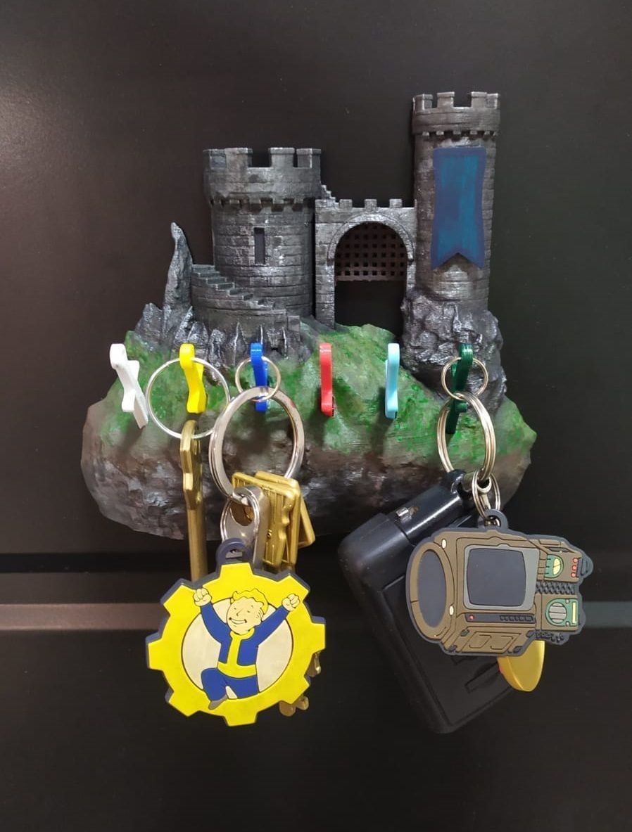 MEDIEVAL KEY HOLDER - PORTA LLAVES MEDIEVAL 3D model 3D printable ...