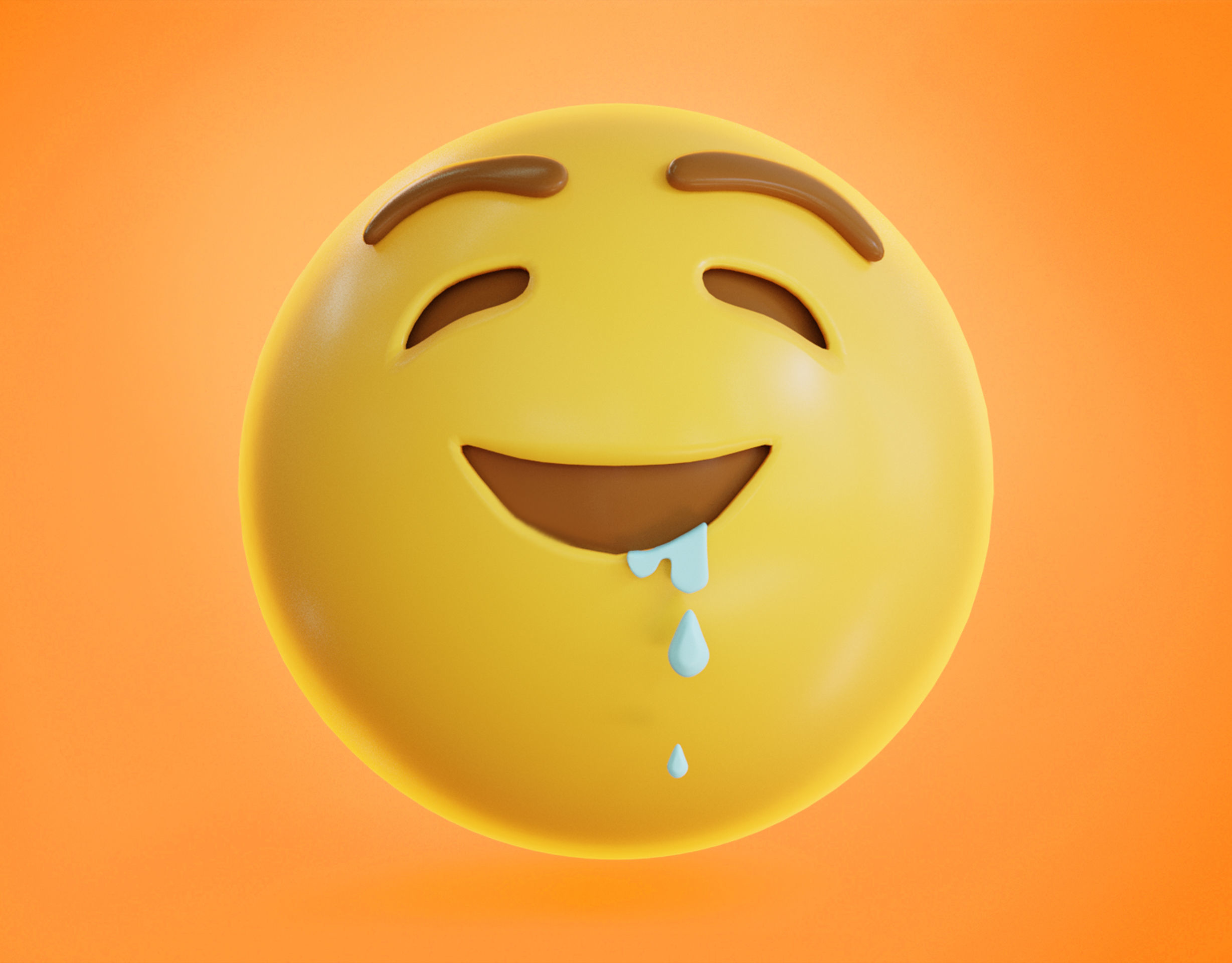 3D model Drooling face Animated Emoji VR / AR / low-poly | CGTrader