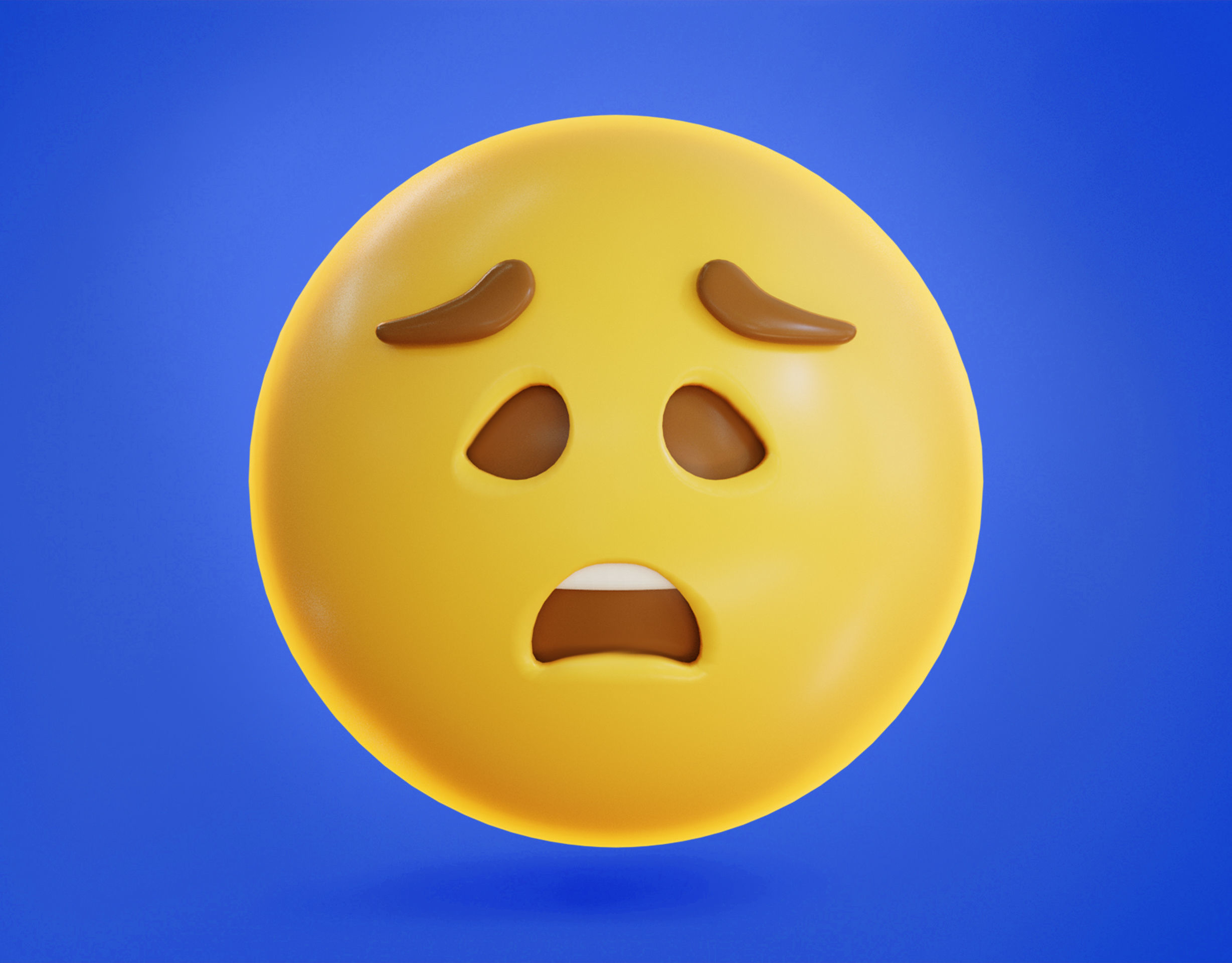 3D model Distraught wail face Animated Emoji VR / AR / low-poly | CGTrader