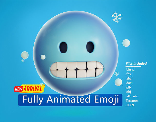 Animated Cold Smiley Face