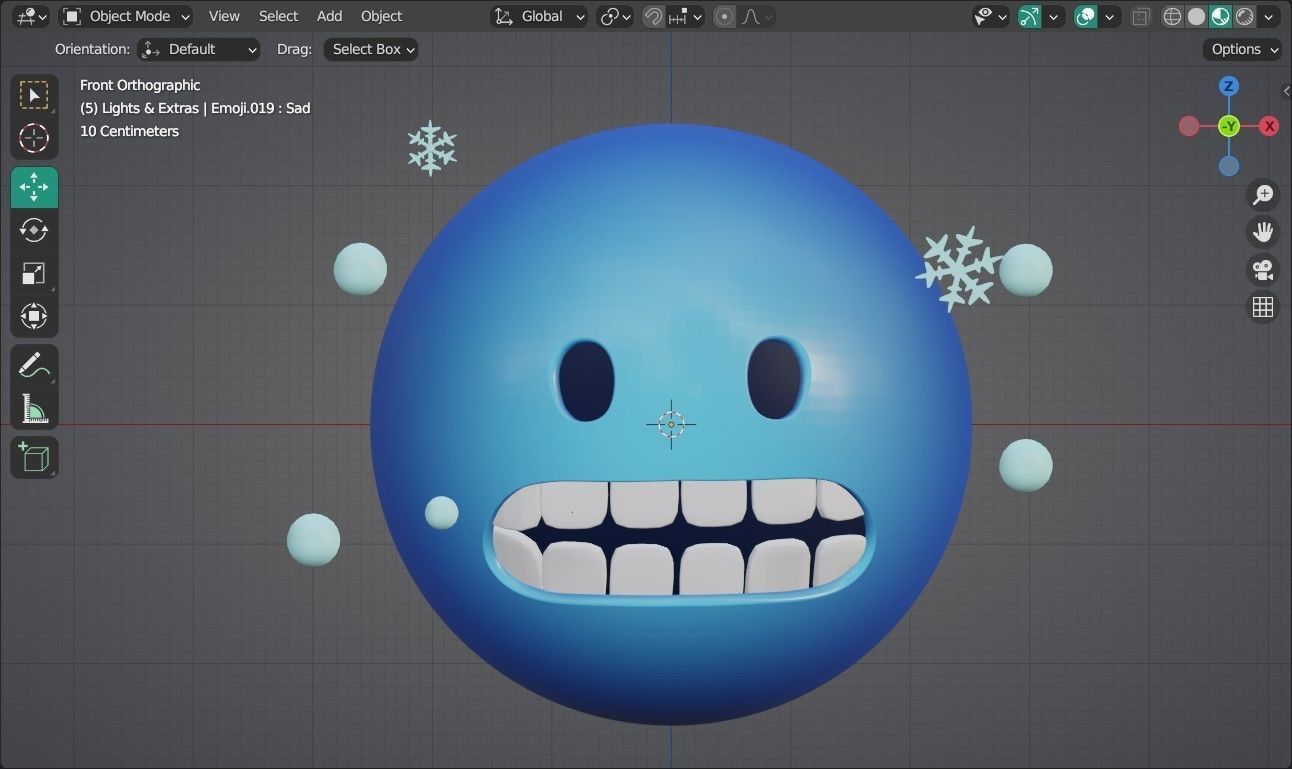 3D model Cold face Animated Emoji VR / AR / low-poly | CGTrader