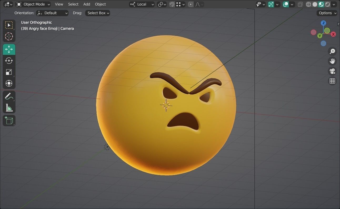 3D model Angry face Animated Emoji VR / AR / low-poly | CGTrader