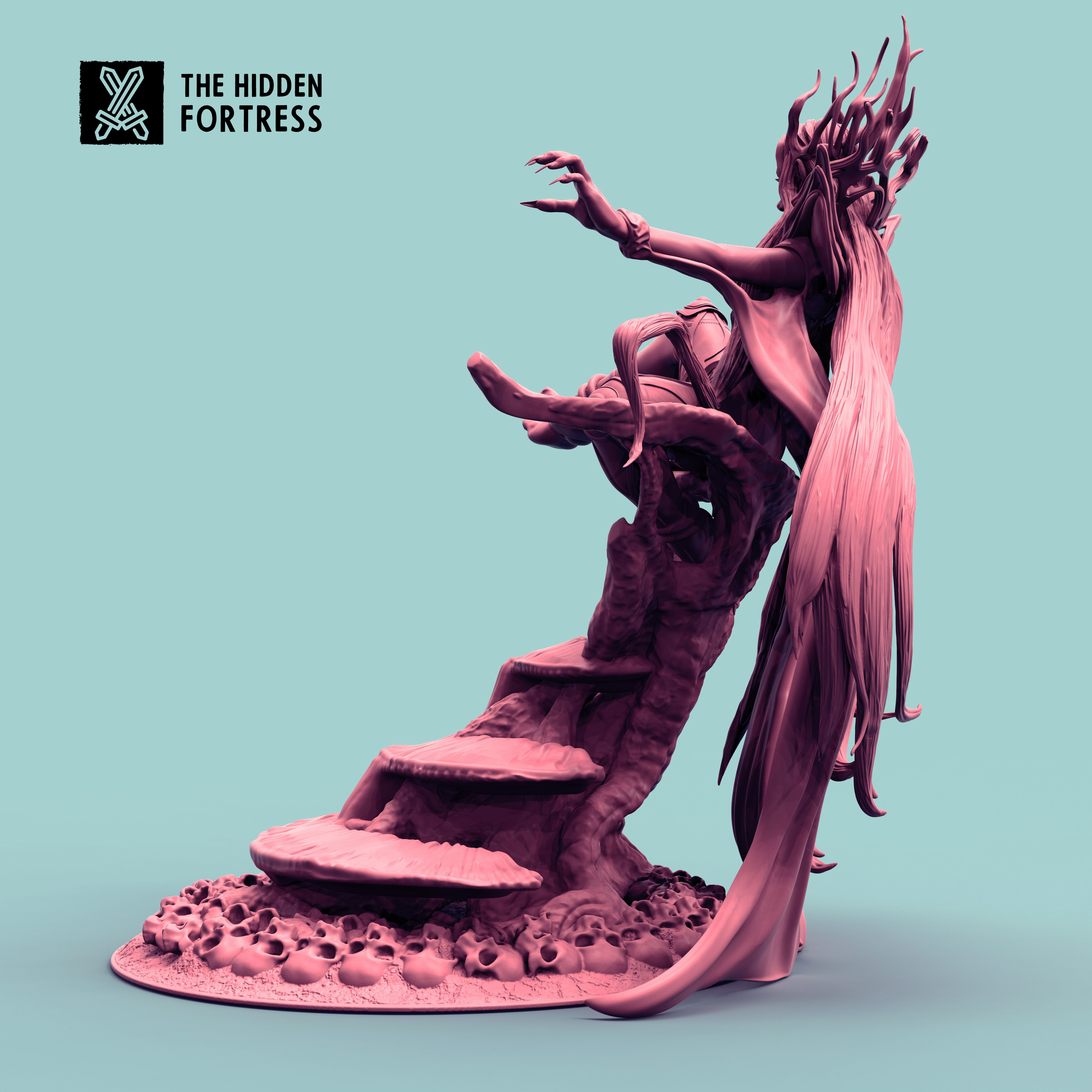 MORRIGAN NIGHTSHADE HUMAN NECROMANCER 3D model 3D printable | CGTrader