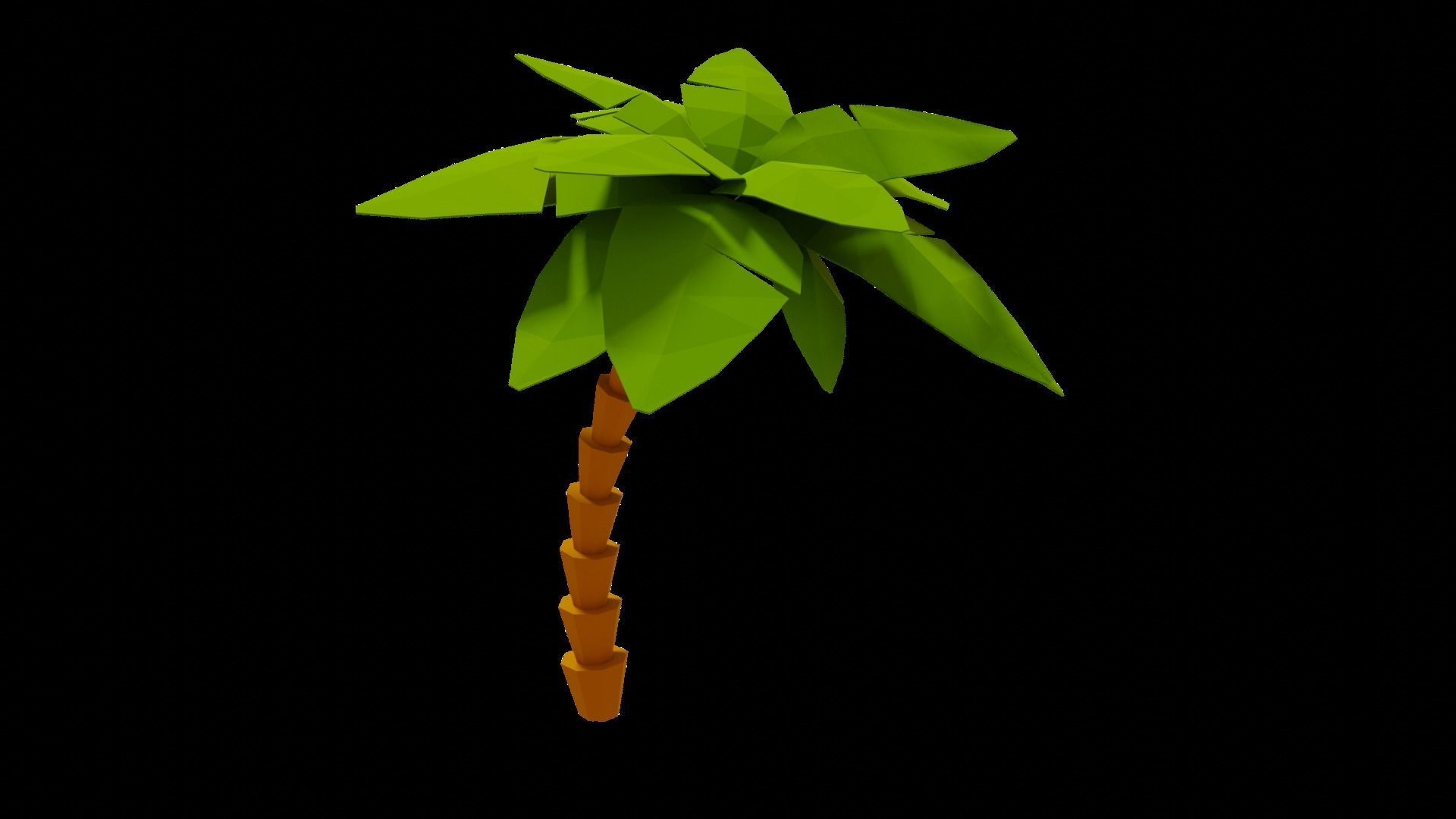 Stylized low poly Palm Tree 3D model | CGTrader