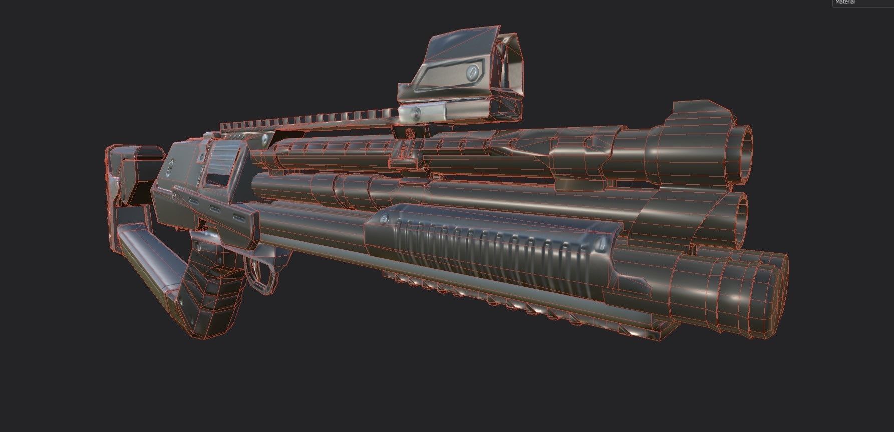 Laser 3d gun 3D model | CGTrader