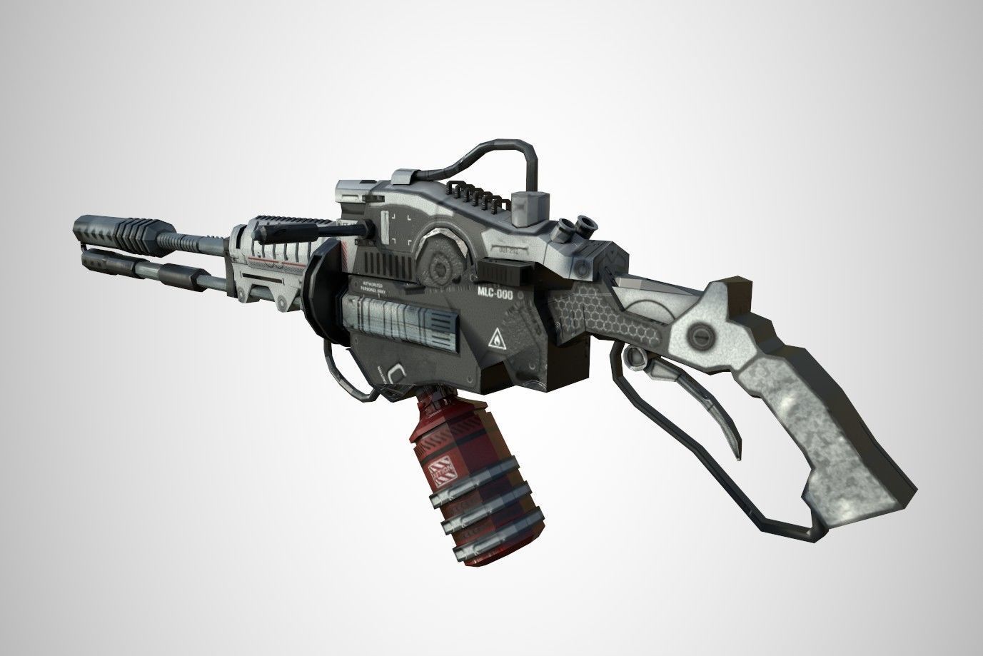 Gaming gun 3d model 3D model | CGTrader