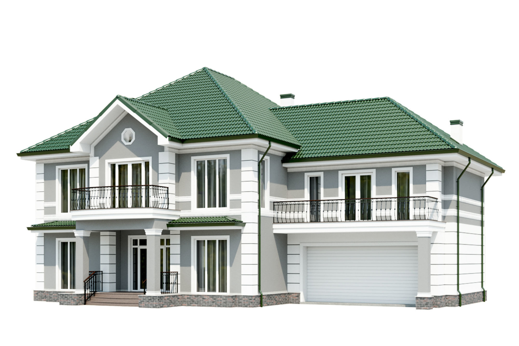 Residential house 2 storey 3D model | CGTrader