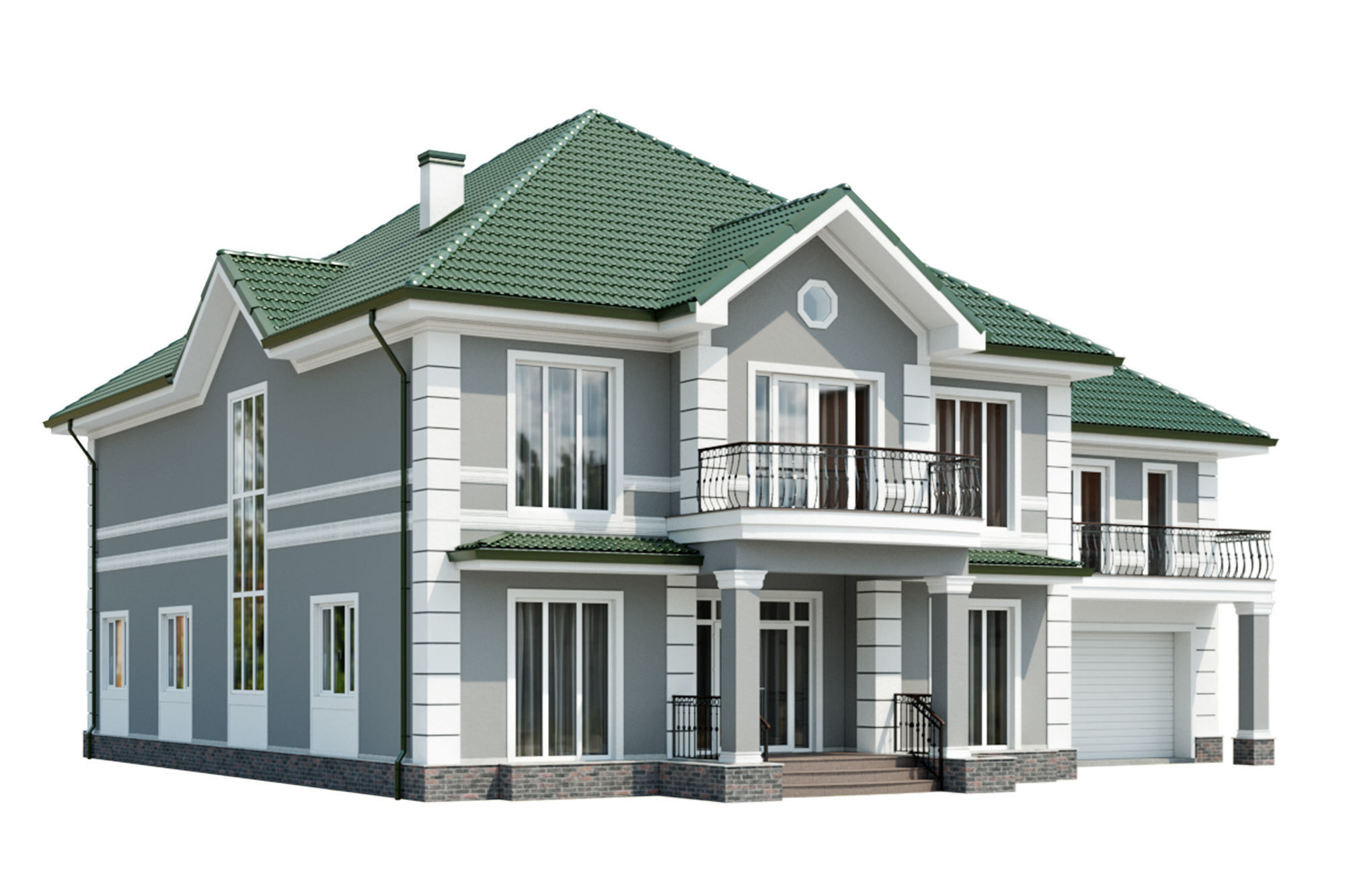 Residential house 2 storey 3D model | CGTrader