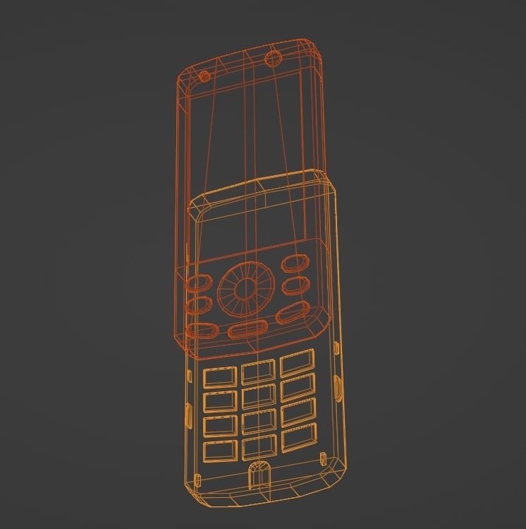 3D model Japanese Old Slide Cell Phone VR / AR / low-poly | CGTrader