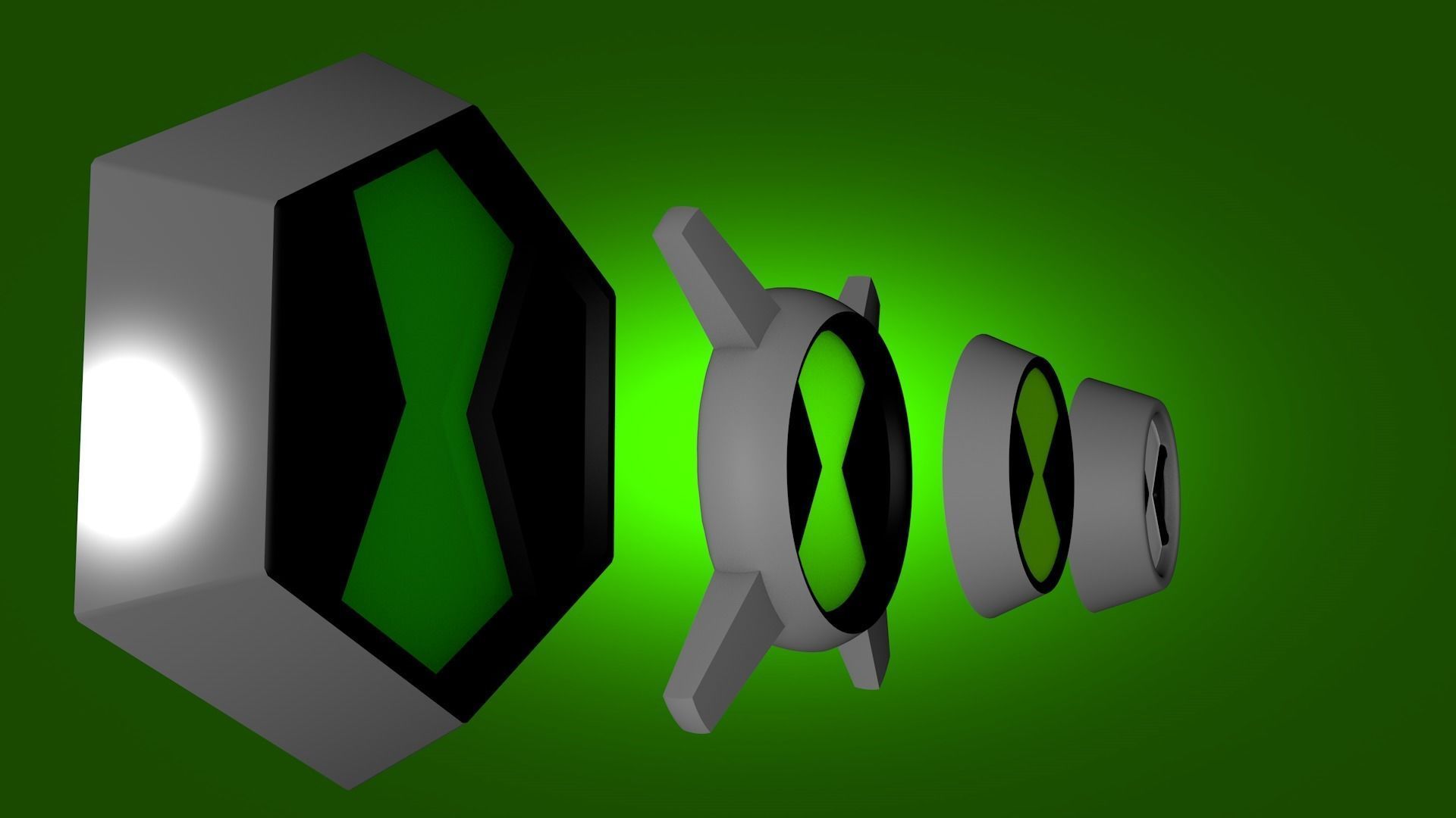 Ben 10 Omnitrix Badges - 3d Printable STL 3D model 3D printable | CGTrader