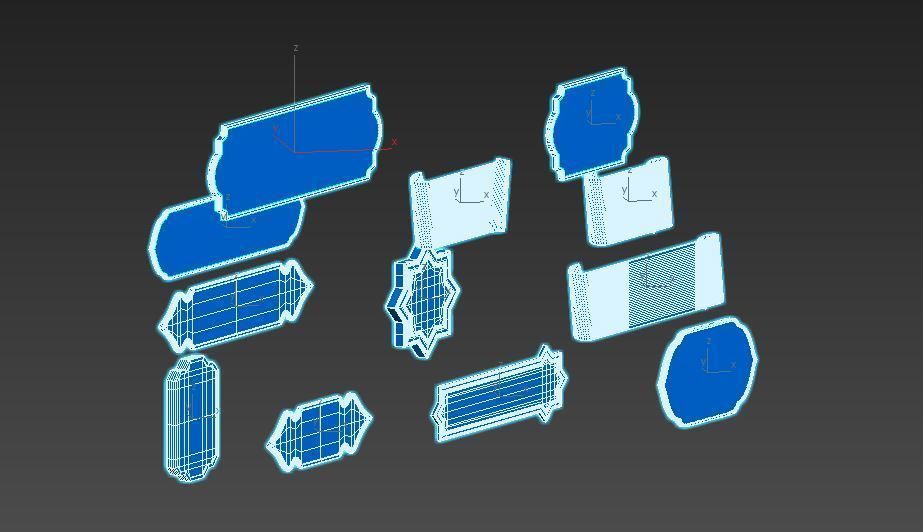 Islamic Frames Set 3D model | CGTrader