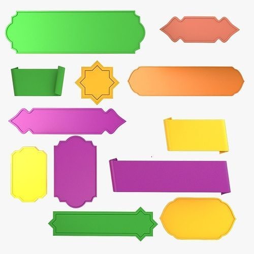 Islamic Frames Set 3D model | CGTrader