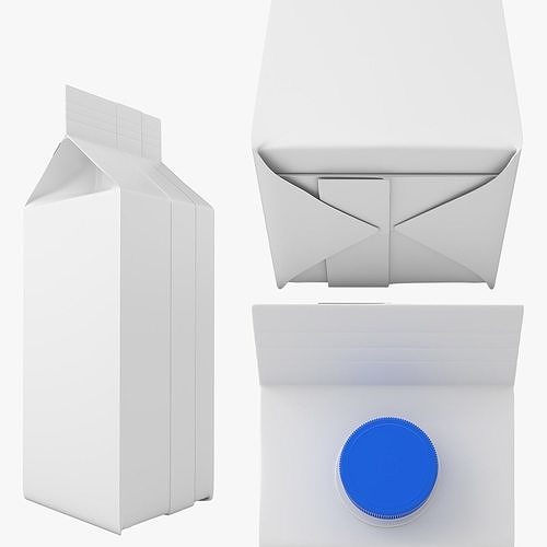 Milk Box 3D model | CGTrader