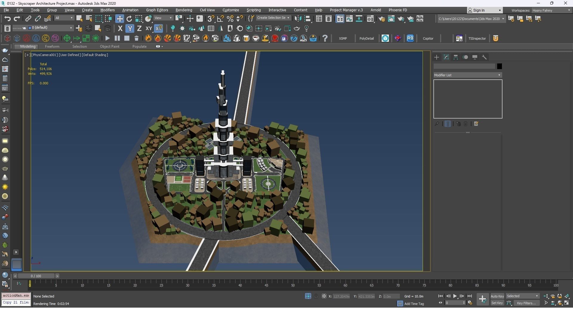 0132 - Skyscraper Architecture Project 3D model | CGTrader