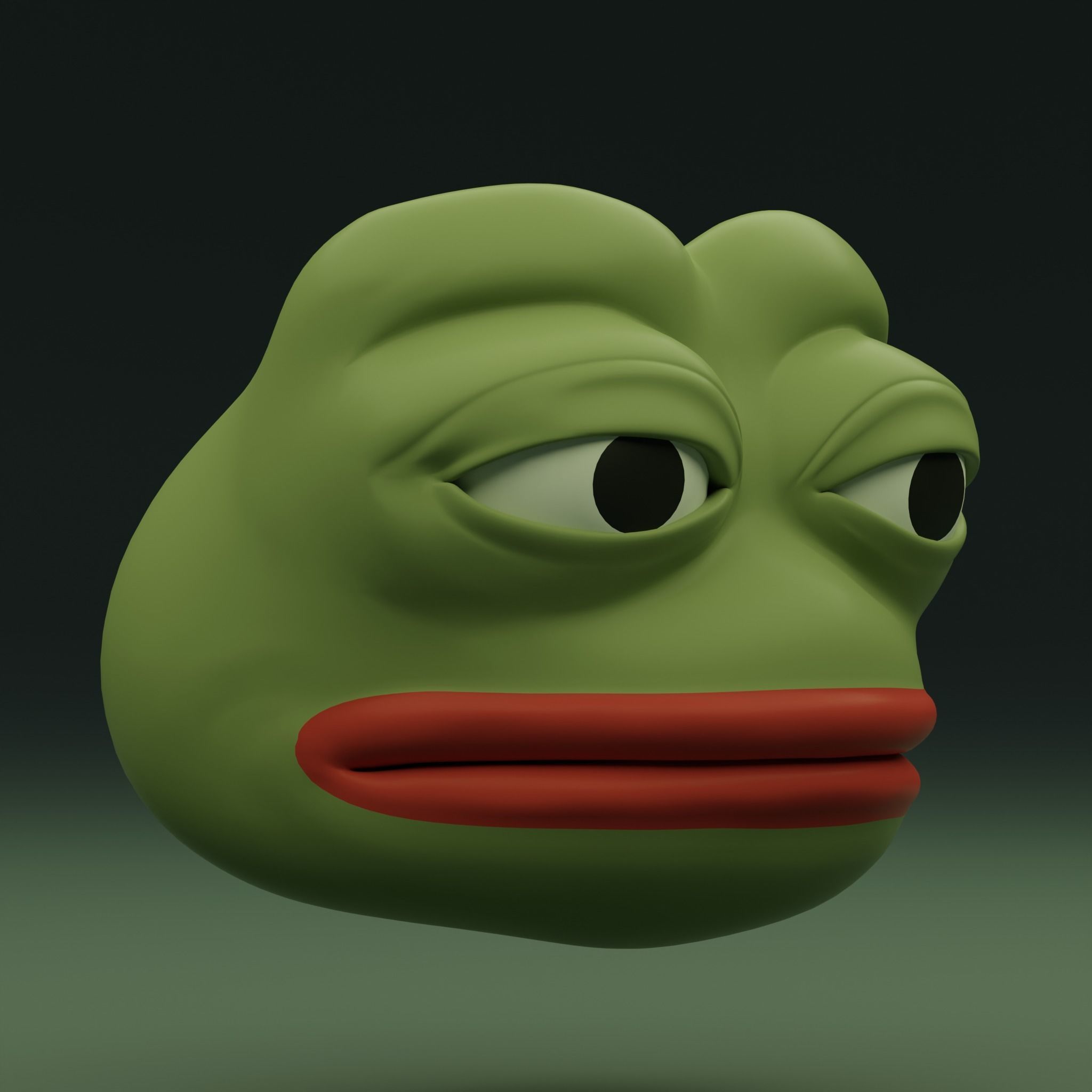 3D model Pepe the Frog Meme Bundle - 5 Ready Expressions Model VR / AR ...