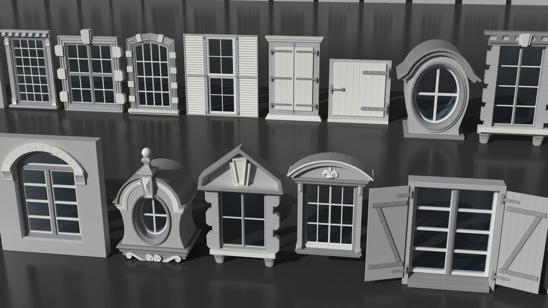 Windows Collection - 150 pieces 3D model | CGTrader