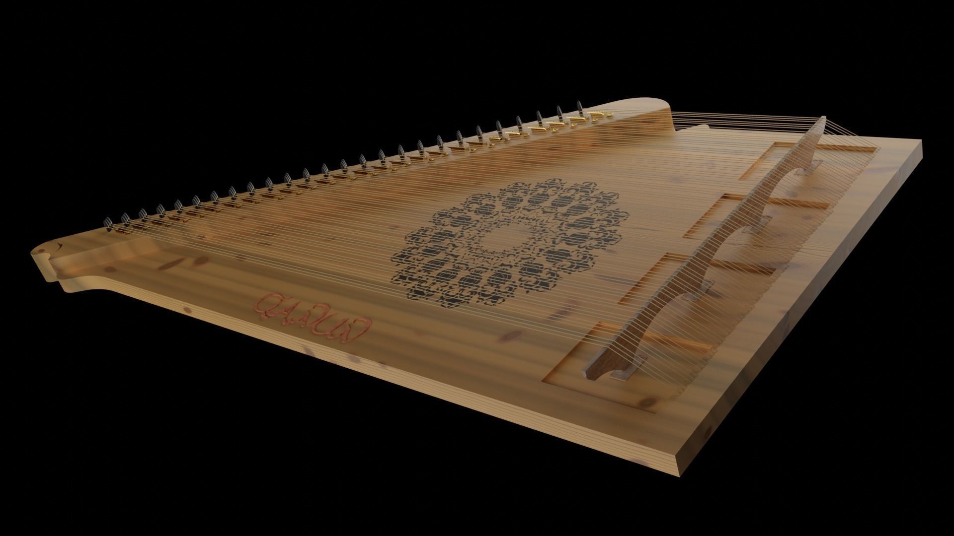 Qanun Instrument 3D model | CGTrader