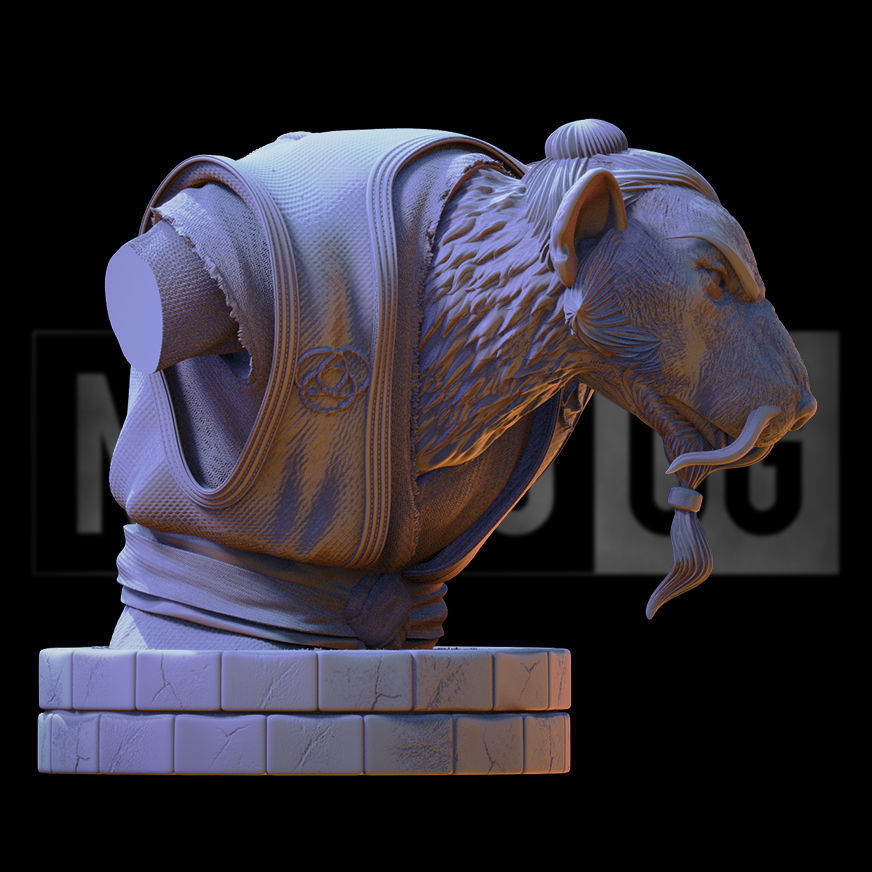 Fan Art Splinter from TMNT - Bust Version 3D model 3D printable | CGTrader