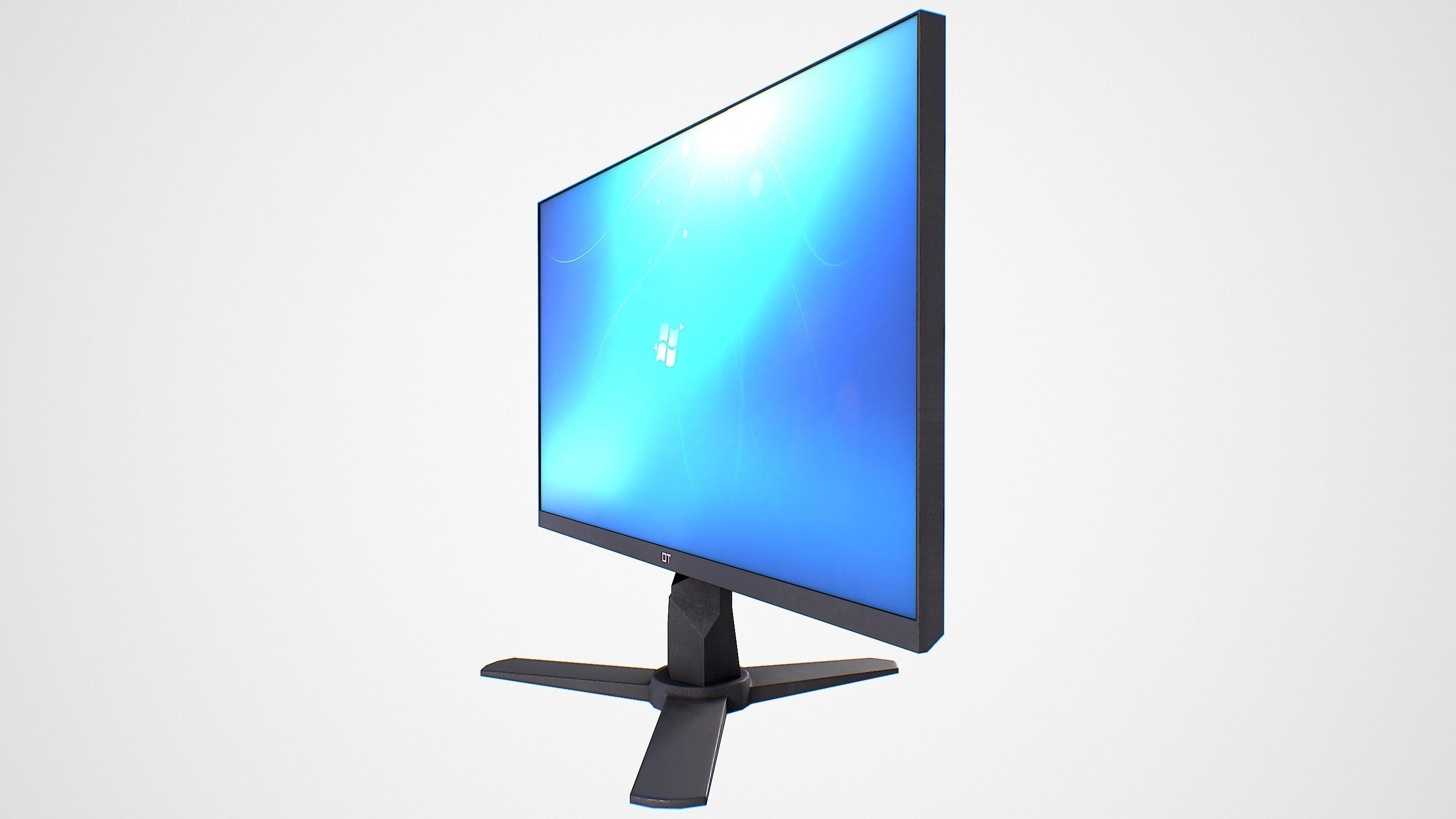 3D model Monitor hdmi stand VR / AR / low-poly | CGTrader