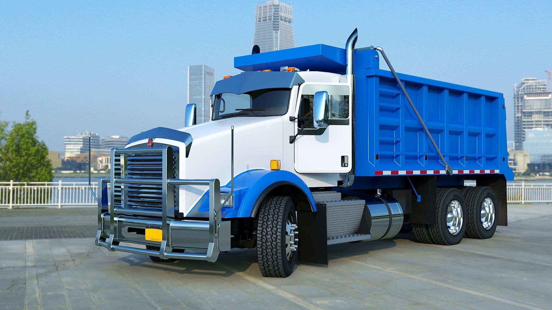 3D model Kenworth T800 Dump Truck VR / AR / low-poly | CGTrader