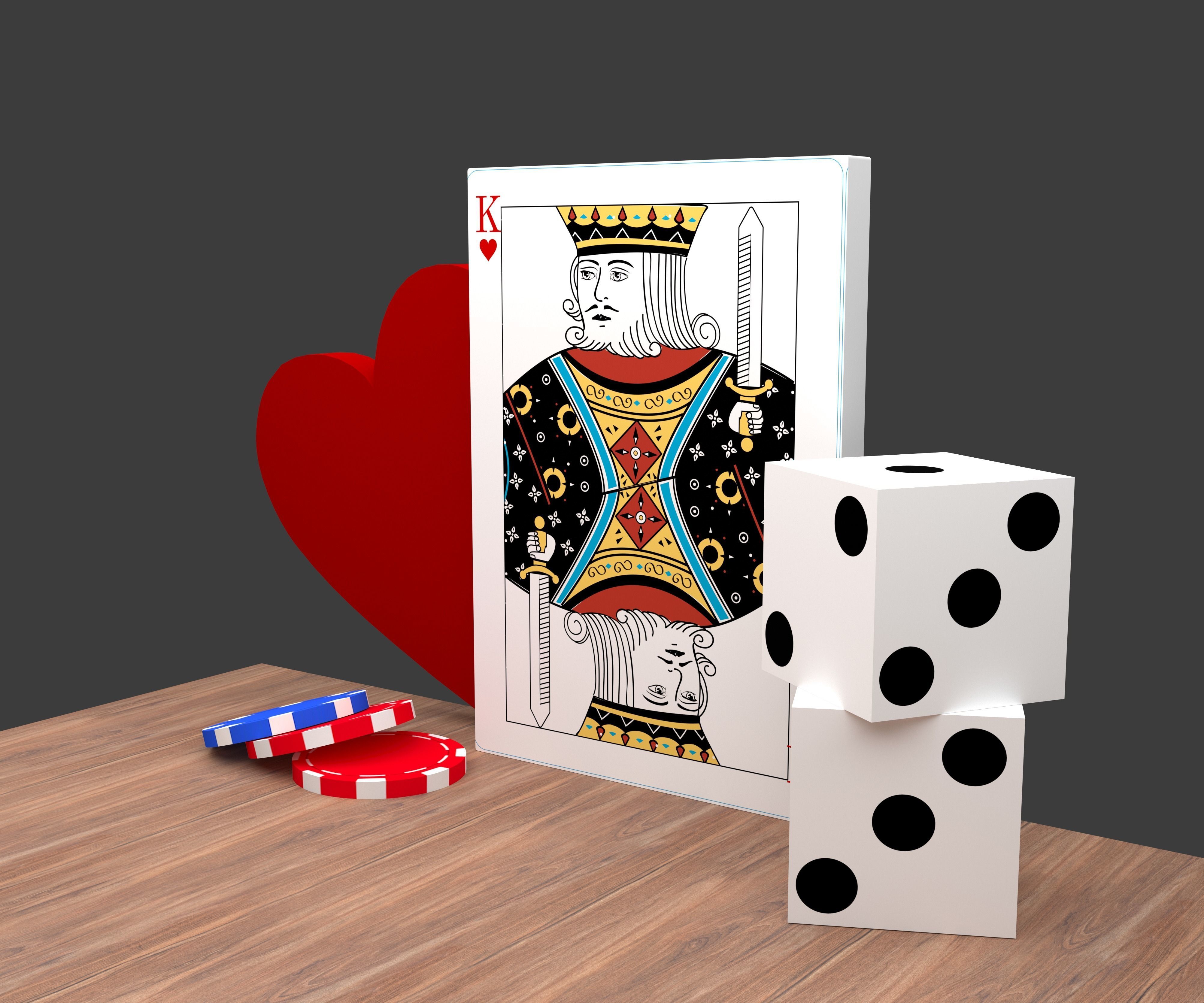 poker party stand for party 3D model | CGTrader