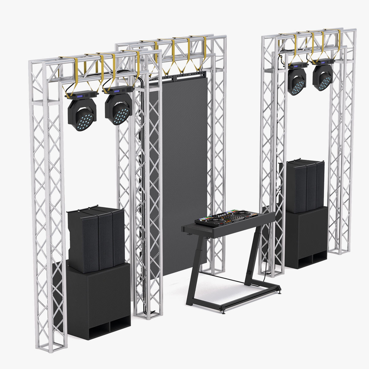 Dj Booth Stage 3D model | CGTrader