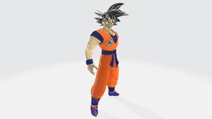 Dragon Ball Z Goku 3D model rigged | CGTrader