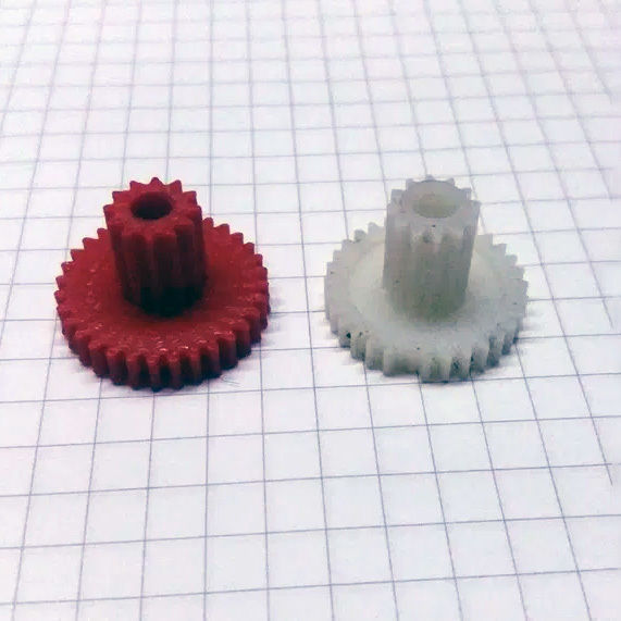 Double gear 12 - 32 teeth 3D model 3D printable | CGTrader