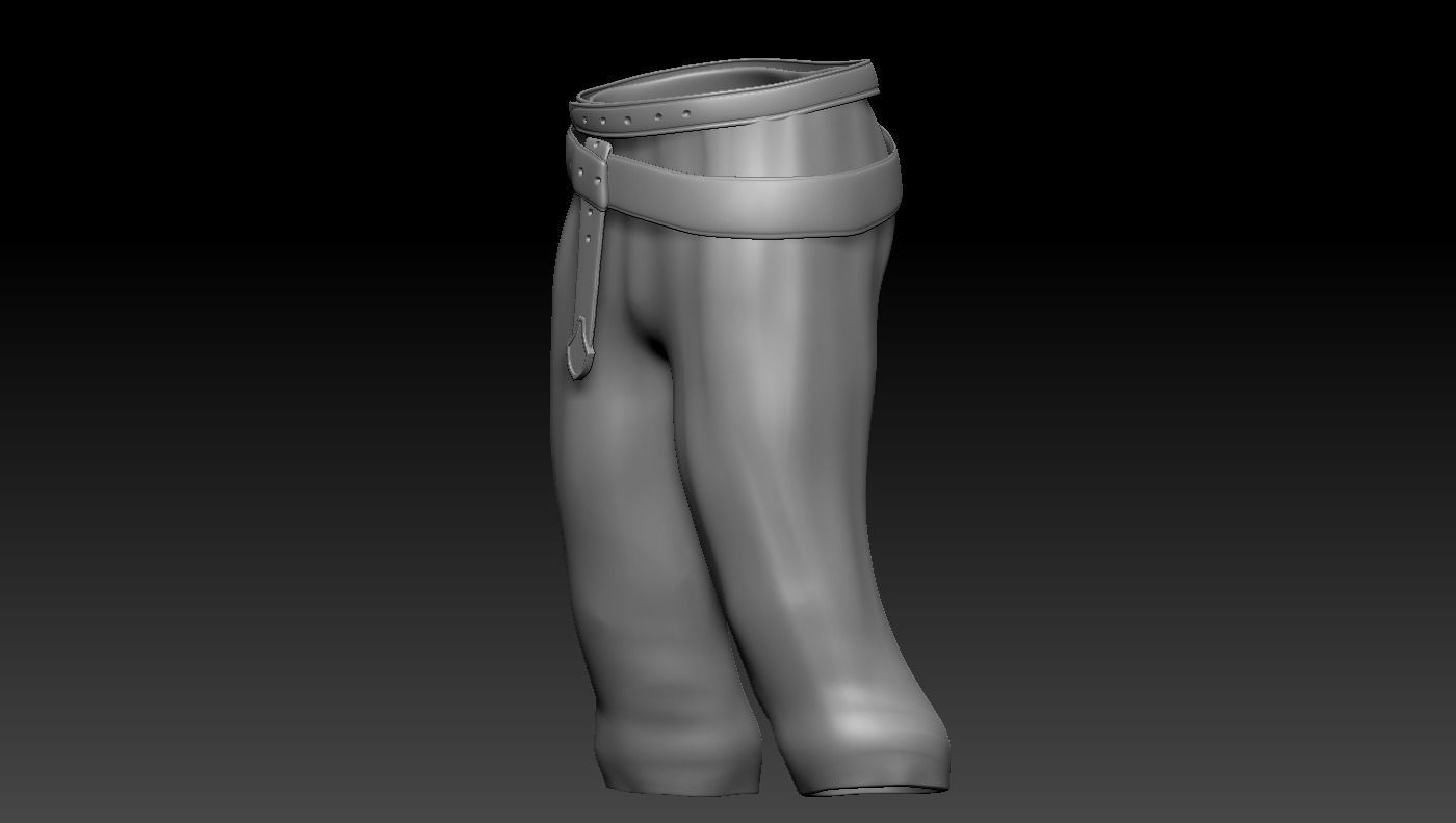 High-poly model Pants belts 3D model | CGTrader